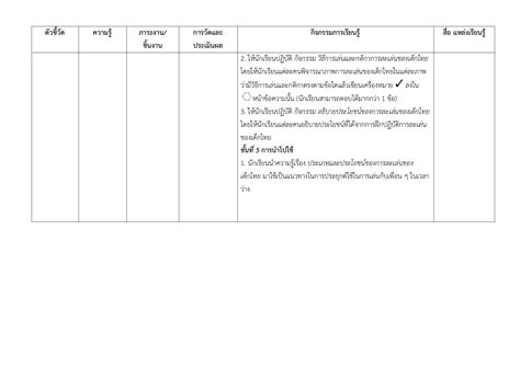 แผนการจัดการเรียนรู้รายชั่วโมงศิลปะป1 เทอม2 Arisaraphutt หน้าหนังสือ 27 พลิก Pdf ออนไลน์