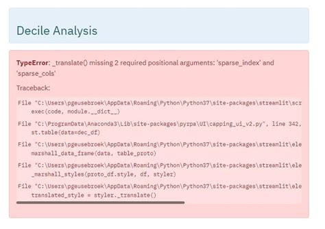 Streamlit In Pandas Version 13 Using Streamlit Streamlit