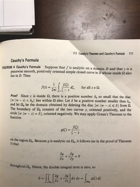 Solved I Am Supposed To Use Cauchy S Formula See Attached Chegg Com