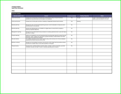 Internal Audit Template Excel