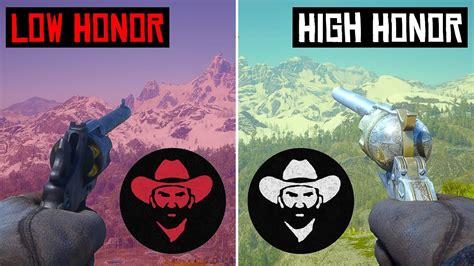 High Vs Low Honor In Rdr2 Youtube