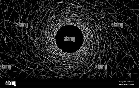 Geometric Shapes From The Black Lines Wireframe Polygonal Element Black And White Wireframe