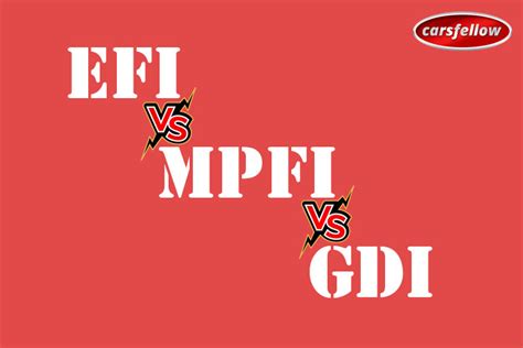 Efi Vs Mpfi Vs Gdi How Electronic Fuel Injection Technology Works Cars Fellow