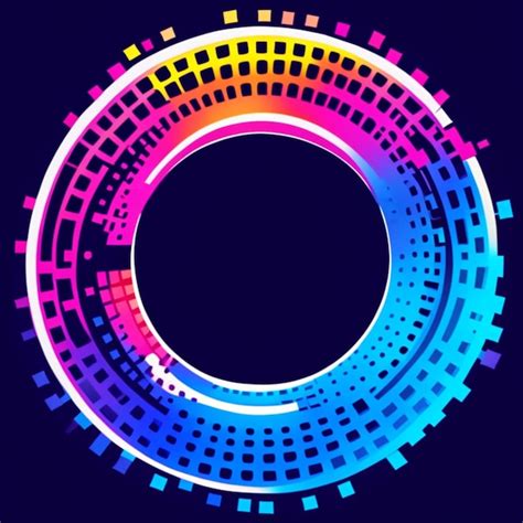 Premium Photo Circular Halftone Dots Vector Background