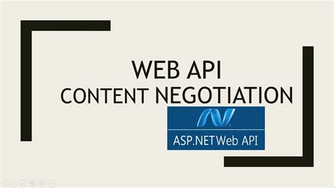 9 Content Negotiation In Aspnet Web Api Aspnet Web Api Tutorial Urduhindi Youtube
