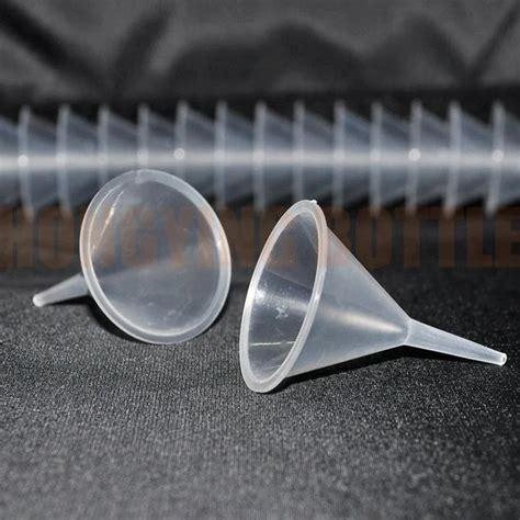 100 New Pp Plastic Funnel Disposable Funnel For Oil Separating For