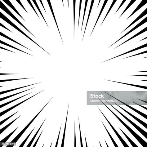 만화도 서 흰색과 검은 색 방사형 선 배경입니다 슈퍼 히어로 액션 폭발 배경 만화 속도 프레임 벡터 일러스트 레이 션 검은색에 대한 스톡 벡터 아트 및 기타 이미지 Istock