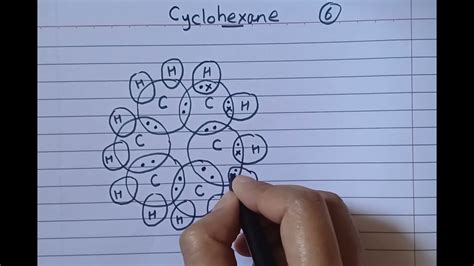 Trick To Draw Electron Dot Structure For Cyclohexane Youtube