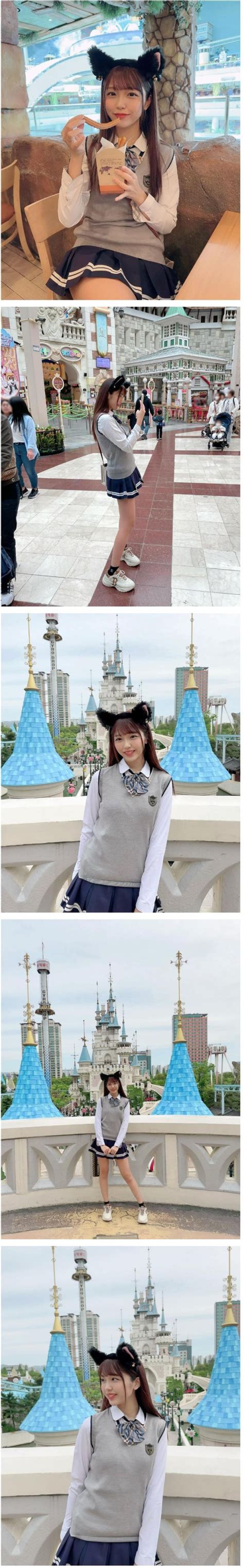 교복 입고 놀이공원 간 은꼴 여자 섹시 굿 먹튀오버☠️