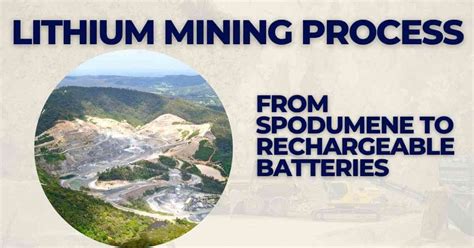 Lithium Mining Process From Spodumene To Rechargeable Batteries Afrolinks Lithium Mining Process From Spodumene To Rechargeable Batteries Afrolinks