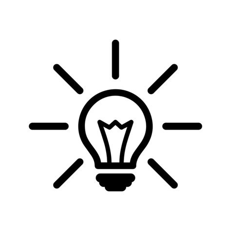 Premium Vector Brainstorming Business Idea Light Bulb Icon