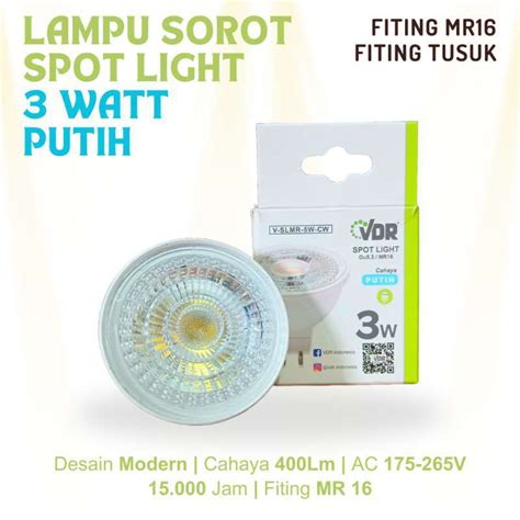 Promo Lampu Sorot Mr Watt Putih Spot Light Fiting Tusuk Putih Lampu Sorot Diskon Di