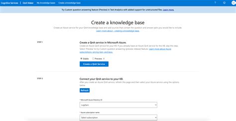Create A Knowledge Base In Qna Maker
