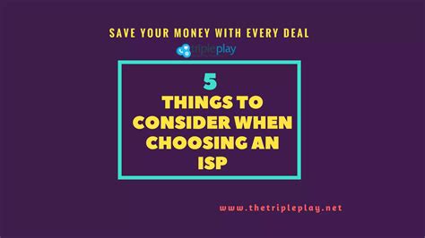 5 things to consider when choosing an isp ppt