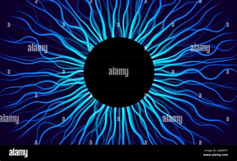 Illustration Of A Blue Iris The Iris Is The Coloured Part Of The Eye