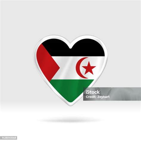 서부 사하라 국기의 심장 실버 버튼 하트 및 플래그 템플릿 0명에 대한 스톡 벡터 아트 및 기타 이미지 0명 2 위 상 종류 건강한 생활방식 Istock