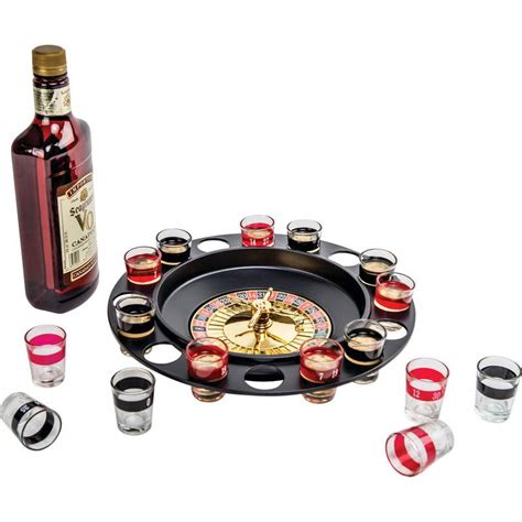 Shot Glass Drinking Game — 16 Shots Roulette The Flask Store