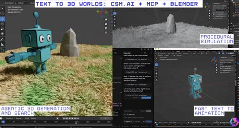 Open Source Blender Mcp With Fast 3d Generationsearch And Instant Text To Animation Auto