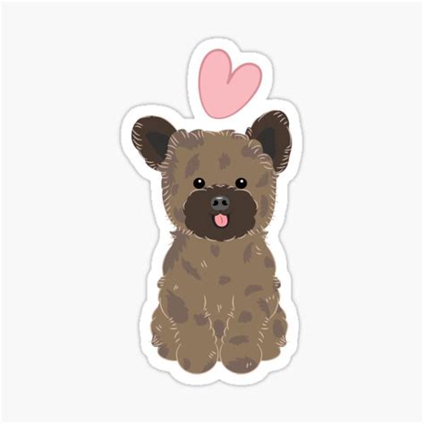 Love Sable Pomapoo Pomerenian Poodle Mix Sticker For Sale By