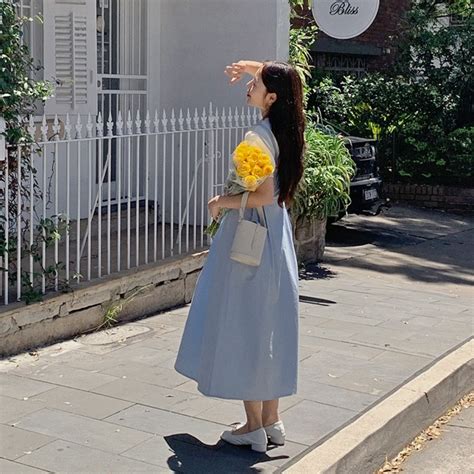 핫핑 활용도200 Made 프레니 뷔스티에 절개라인 핀턱 뒷밴딩 롱원피스44~100 뷔스티에롱원피스 핀턱롱원피스