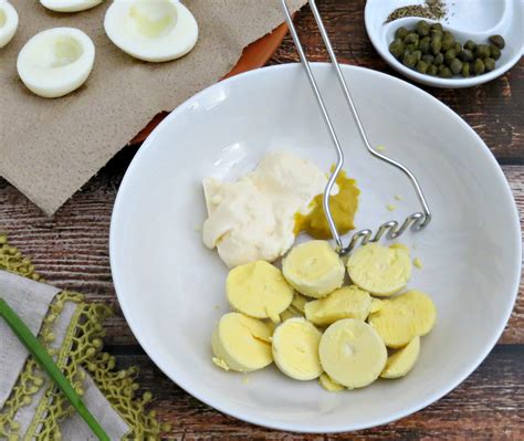 Deviled Eggs With Capers Annmarie John