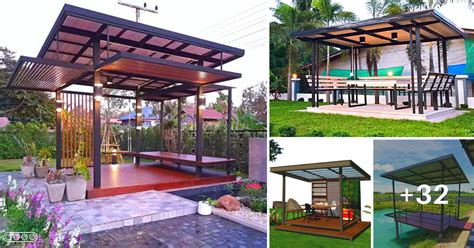 รวม 32 ไอเดีย “ศาลาสไตล์โมเดิร์น” โครงสร้างสำเร็จรูป สำหรับพักผ่อนในสวน
