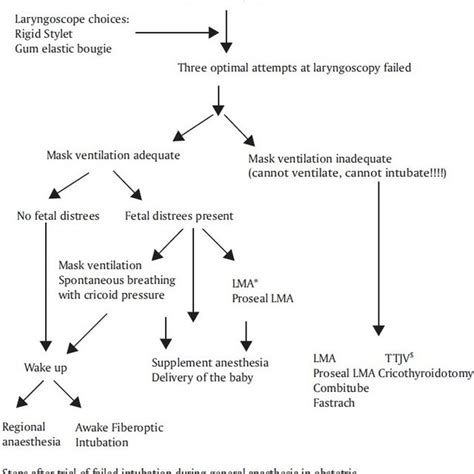 Algorithm For Difficult Intubation Download Scientific Diagram