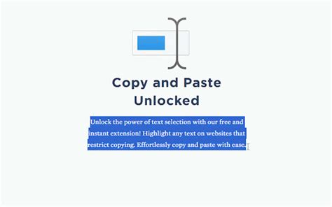 Copy and Paste Unlocked สำหรบ Google Chrome สวนขยาย ดาวนโหลด