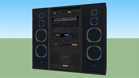 Sharp System 7700 Stereo System 3d Warehouse