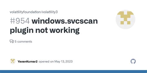 Windows Svcscan Plugin Not Working · Issue 954 · Volatilityfoundation