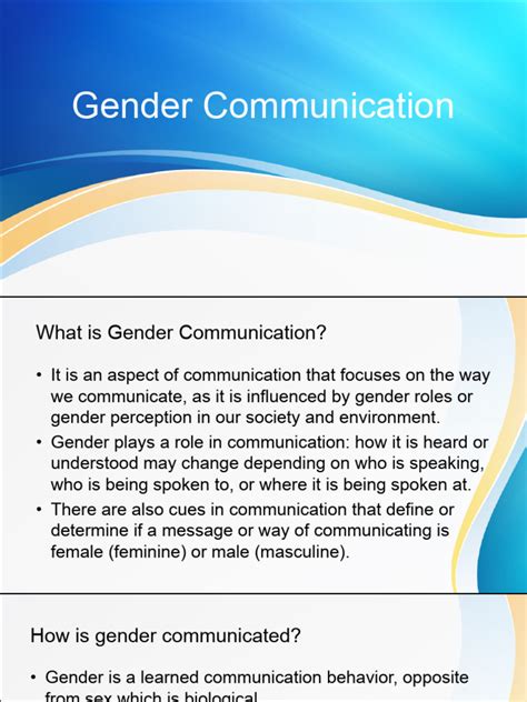 4 Gender Communication 1 Pdf Grammatical Gender Syntax