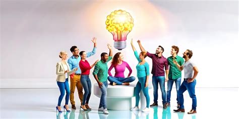 3d Ai Driven Creative Brainstorming Concept Candid Shot Of Innovation Team Exploring Ai