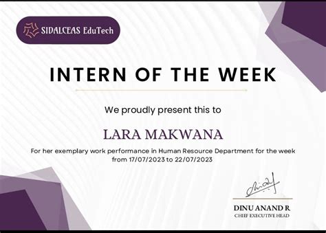 Lara Makwana On Linkedin Internofweek Intern2023 Internship