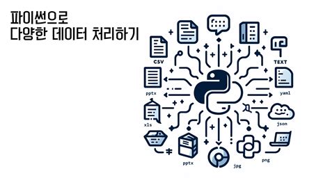 꿀팁 Python으로 다양한 데이터 다루기 꿀팁 Python으로 다양한 데이터 다루기