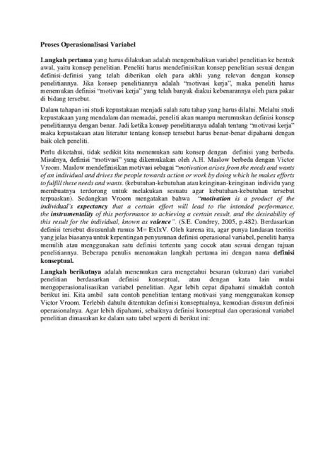 Penelitian Pdf 40538 10 Definisi Operasional Variabel Penelitian