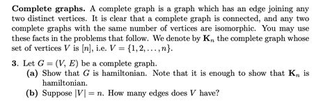 solved complete graphs a complete graph is a graph which