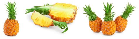 필드 세트 또는 컬렉션의 전체 깊이와 흰색 배경에 격리 파인애플 반 및 슬라이스 과일에 대한 스톡 사진 및 기타 이미지 과일 노랑 다이어트 Istock