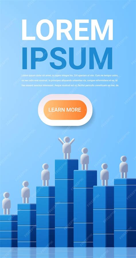 인포그래픽을 위한 사람 아이콘 통계 그래프에 대한 인간 인물 수직 복사 공간 프리미엄 벡터