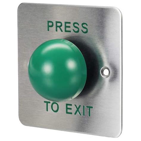 ESP Push To Exit Mushroom Release Button Stainless Steel EVEXITM CEF