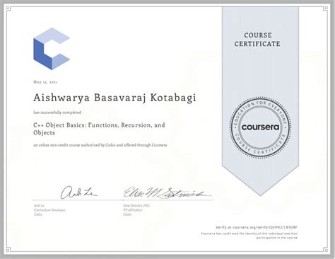 Aishwarya Basavaraj On Linkedin C Coursera Codingpractices Coding