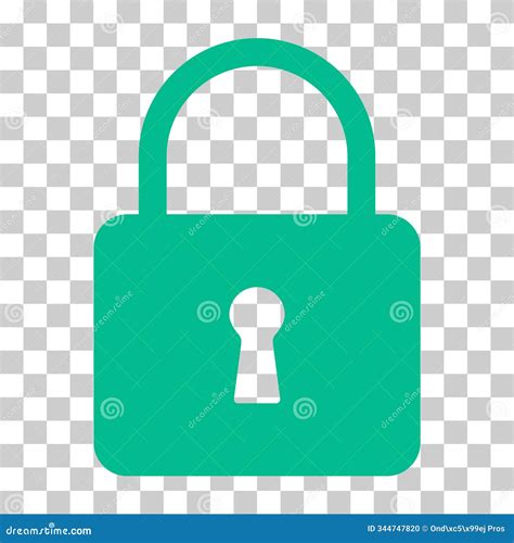 Lock Classic Design Icon Keyhole Web Button Shape Secure Vector