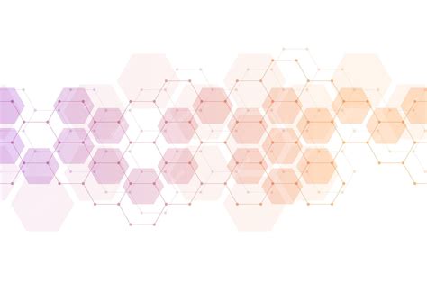 Premium Vector Hexagons Pattern Background Genetic Research Molecular Structure Chemical