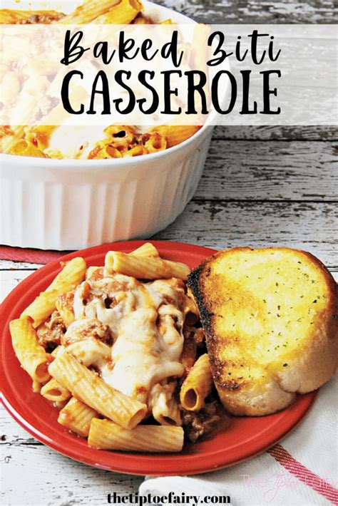 How To Make A Deliciously Easy Baked Ziti Casserole The Tiptoe Fairy