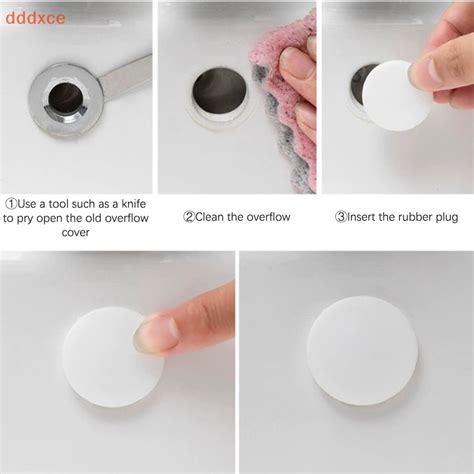 Dddxce Pcs Wash Basin Overflow Ring For Kitchen Bathroom Basin Trim Bath Drain Cap