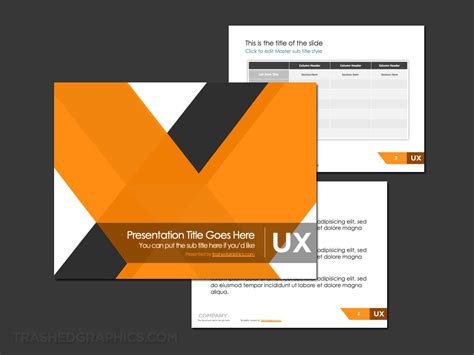 UX Design Presentation Template Designs TrashedGraphics