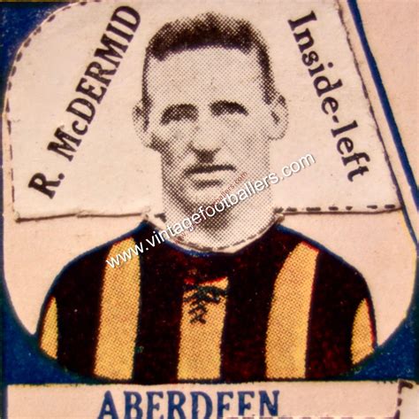 Mcdermid Bob Image 1 Aberdeen 1930 Vintage Footballers