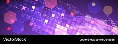 Wireframe Big Data Concept Abstract Digital Vector Image