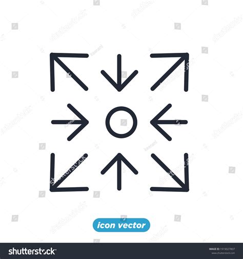 Scaling Arrow Icon Resize Symbol Template Stock Vector Royalty Free Shutterstock