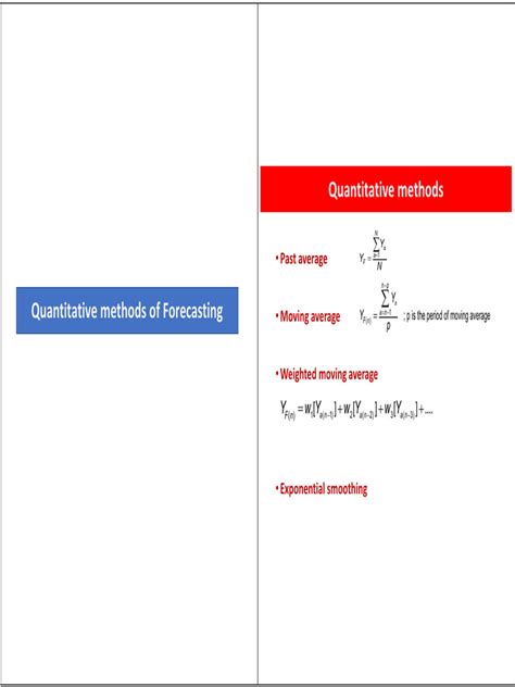 Quantitative Forecasting Methods Pdf Errors And Residuals