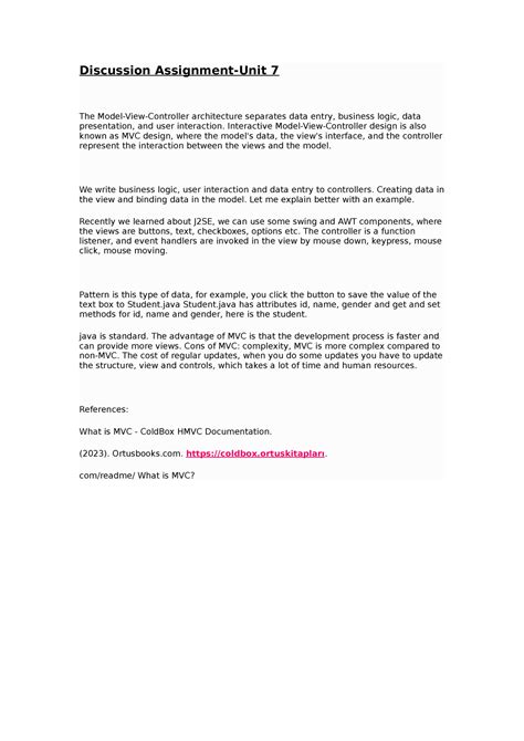 cs 1103 discussion forum unit 7 discussion assignment unit 7 the